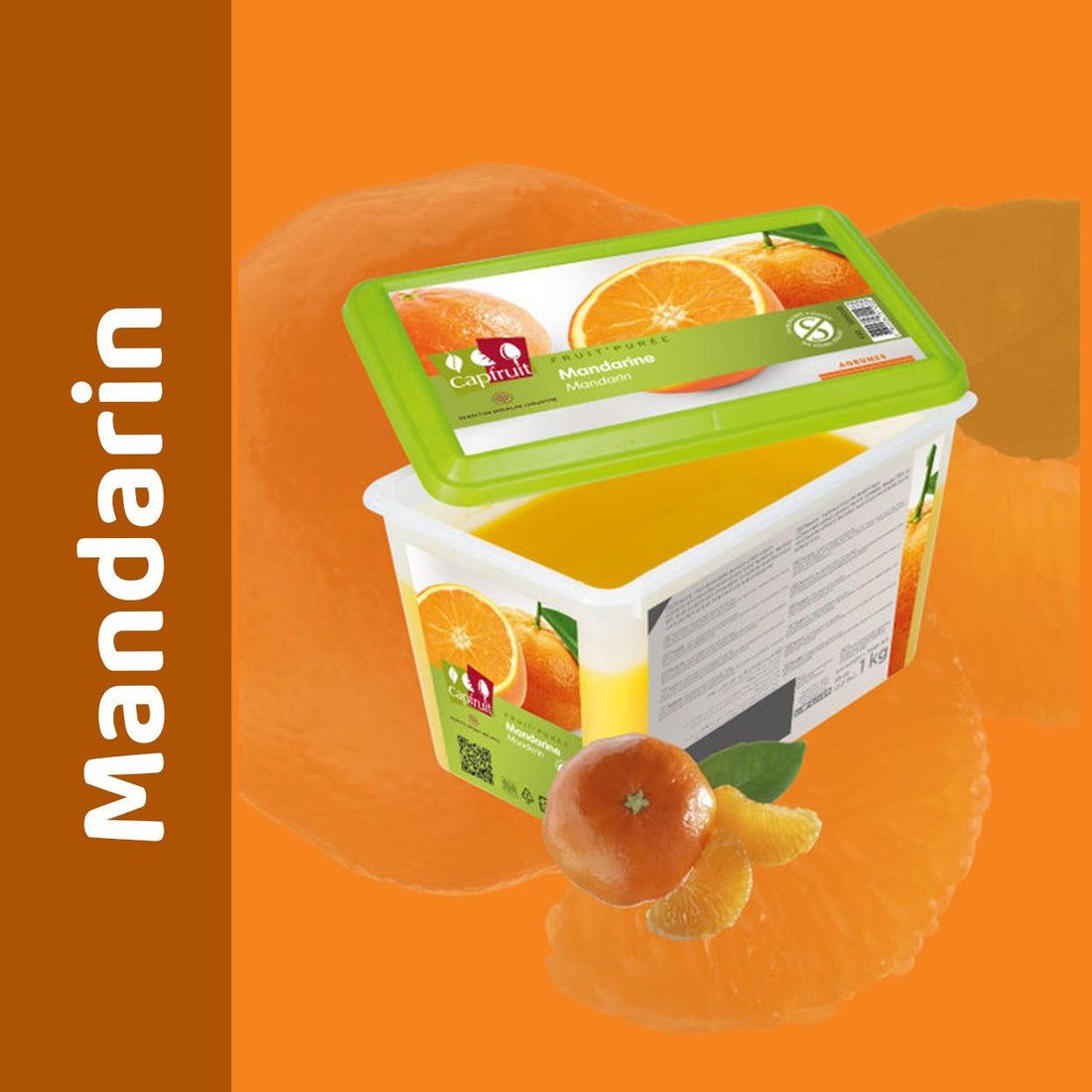 Frozen Mandarin Puree (1 Kg) Capfruit - Damati Foods