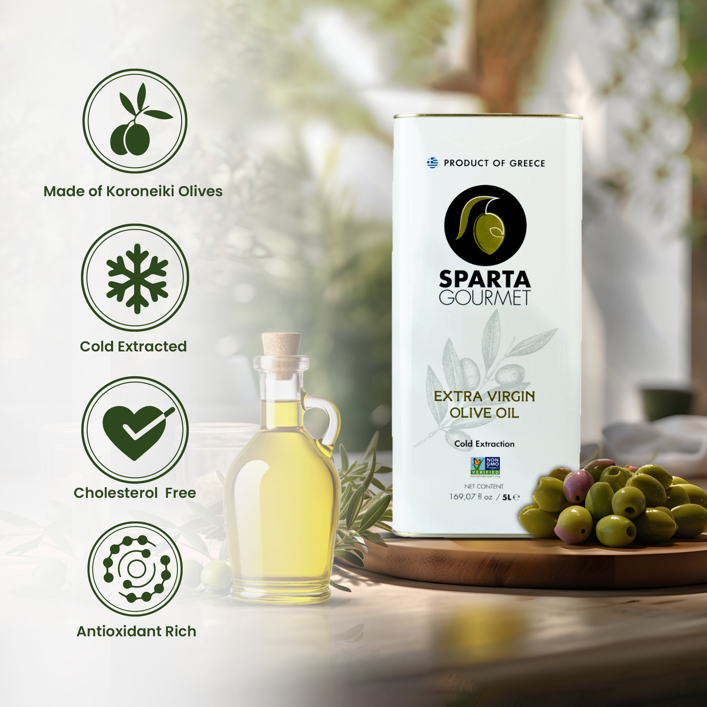 Sparta Gourmet Extra Virgin Olive Oil 5 Litre - Damati Foods